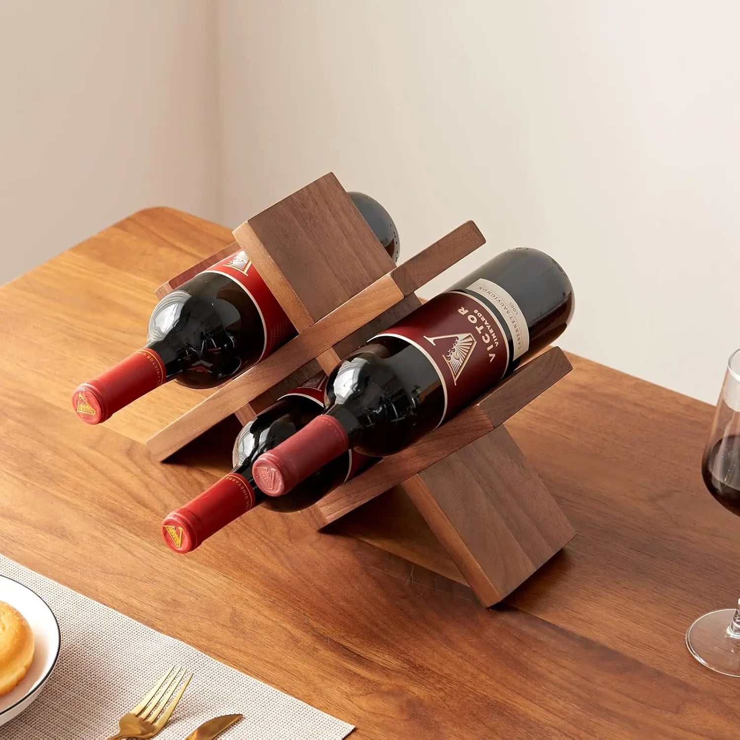 OAK WOOD WINE RACK